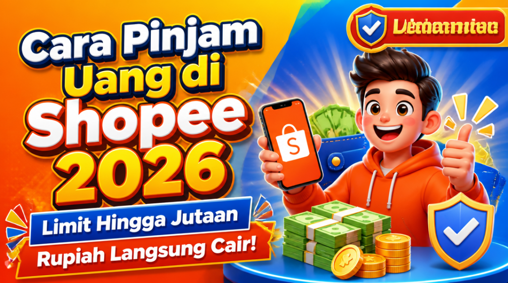 Cara Pinjam Uang di Shopee 2026, Limit Hingga Jutaan Rupiah Langsung Cair!